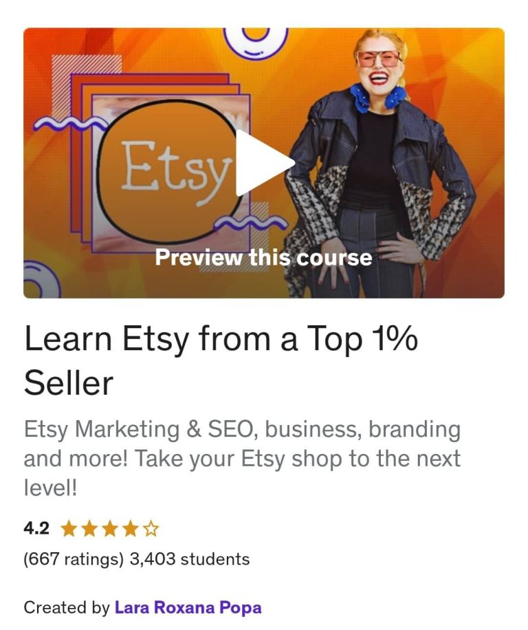 The BEST Etsy Course (Personal Experience!)